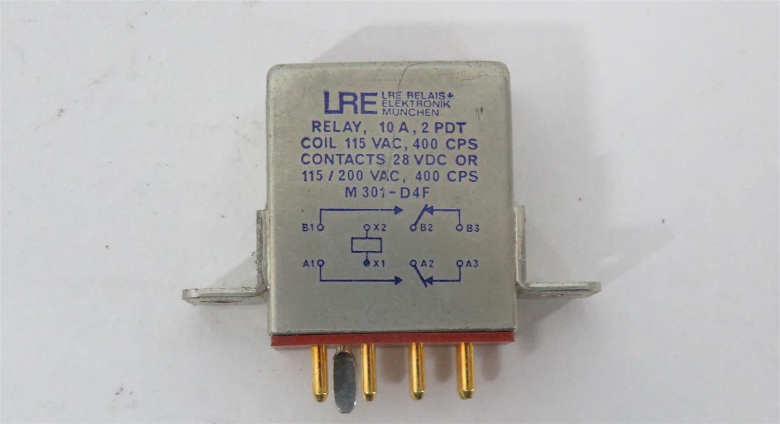 Aircraft Relay Sealed 10AMPS 115VAC & 28VDC M301-D4F – kilpart.com